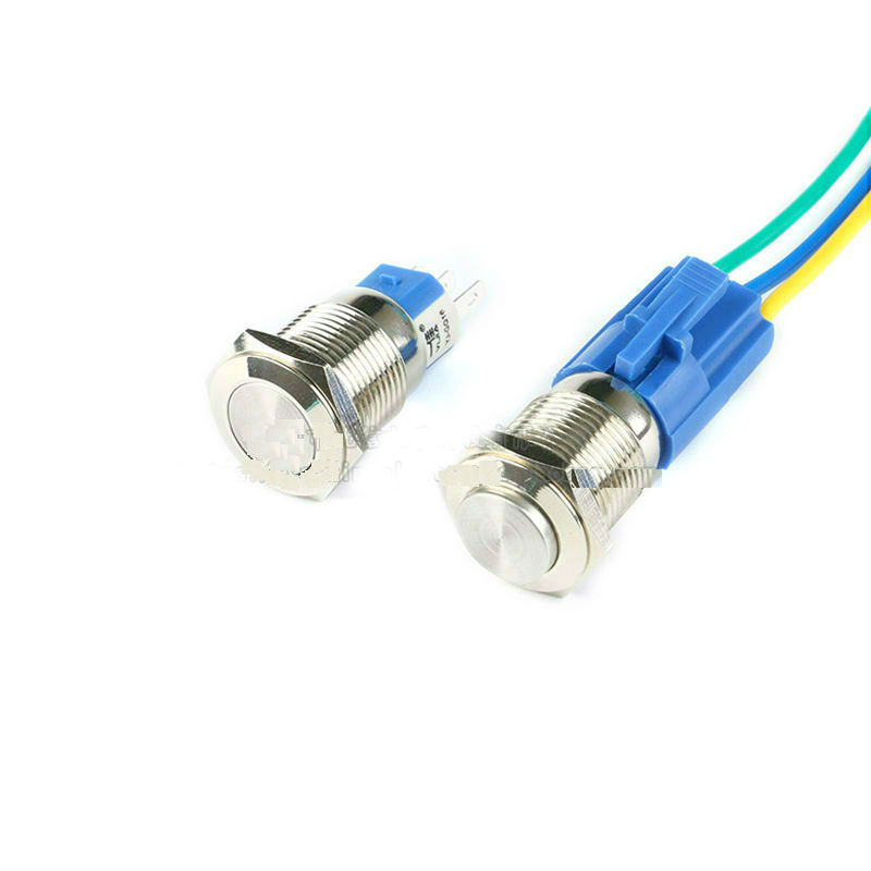 16MM Waterproof Metal Button Switch with Self-lock Self-reset ...
